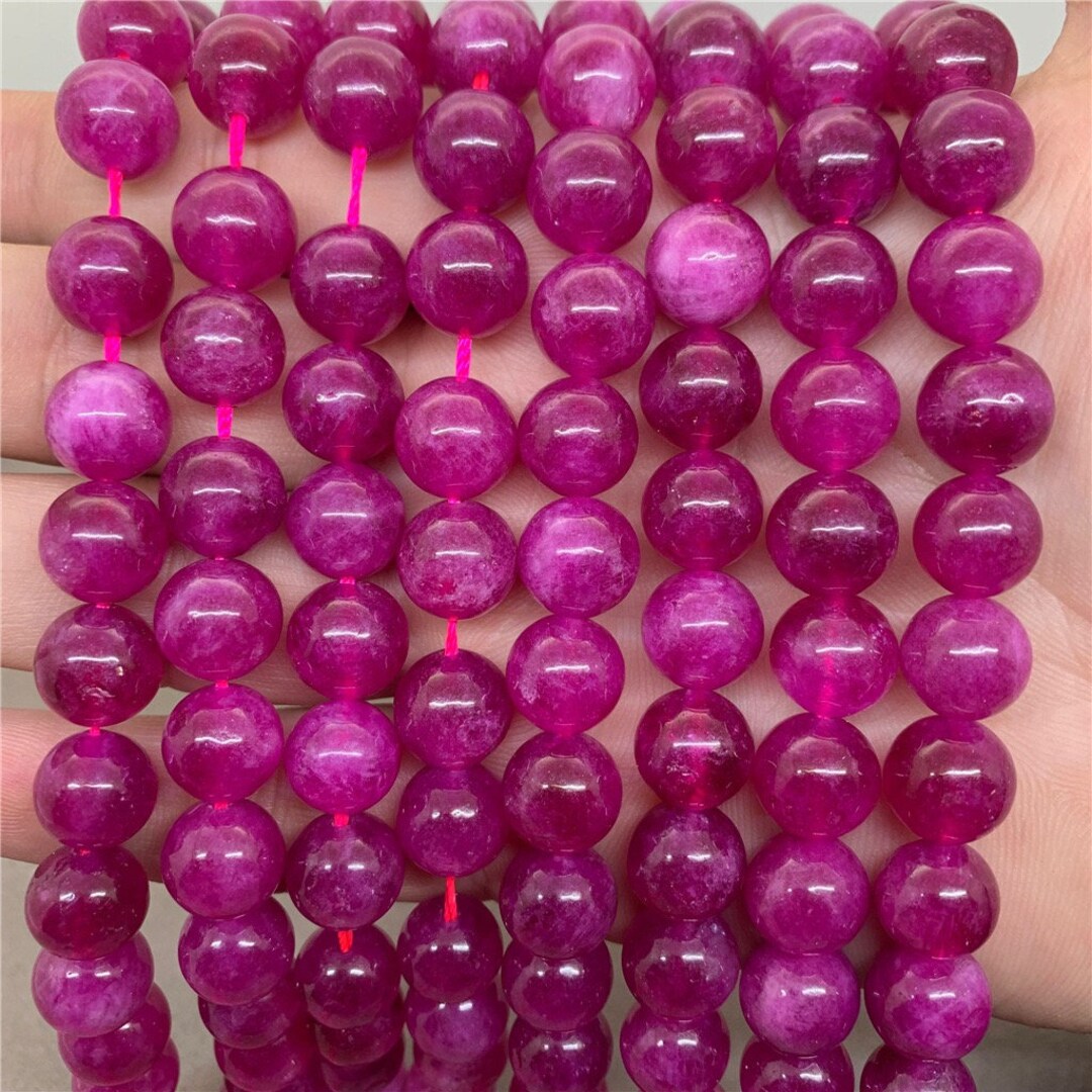 Pink Tourmaline Quartz Coloured Stone Beads, Tourmaline Pink Quartz ...