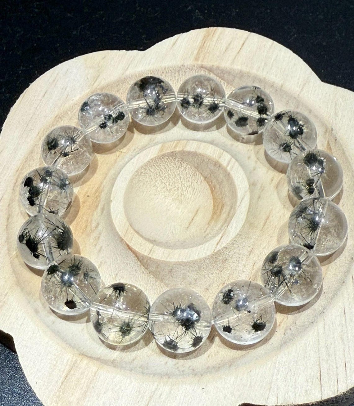 Very Rare,12mm Natural Hollandite in Quartz Crystal From Madagascar ...