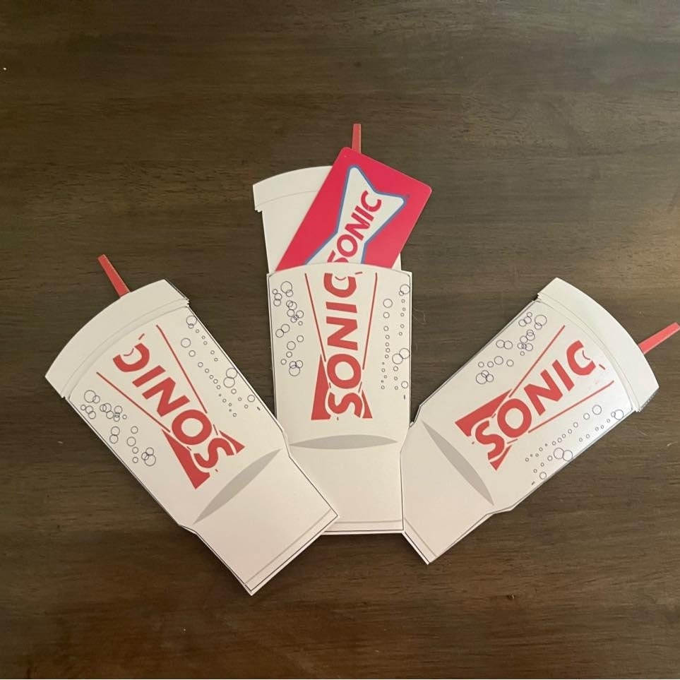 Sonic Cup Gift Card Holder - Digital Item - Etsy