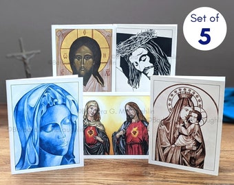Catholic Note Cards - Etsy