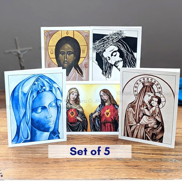 Virgin Mary Notecard - Etsy