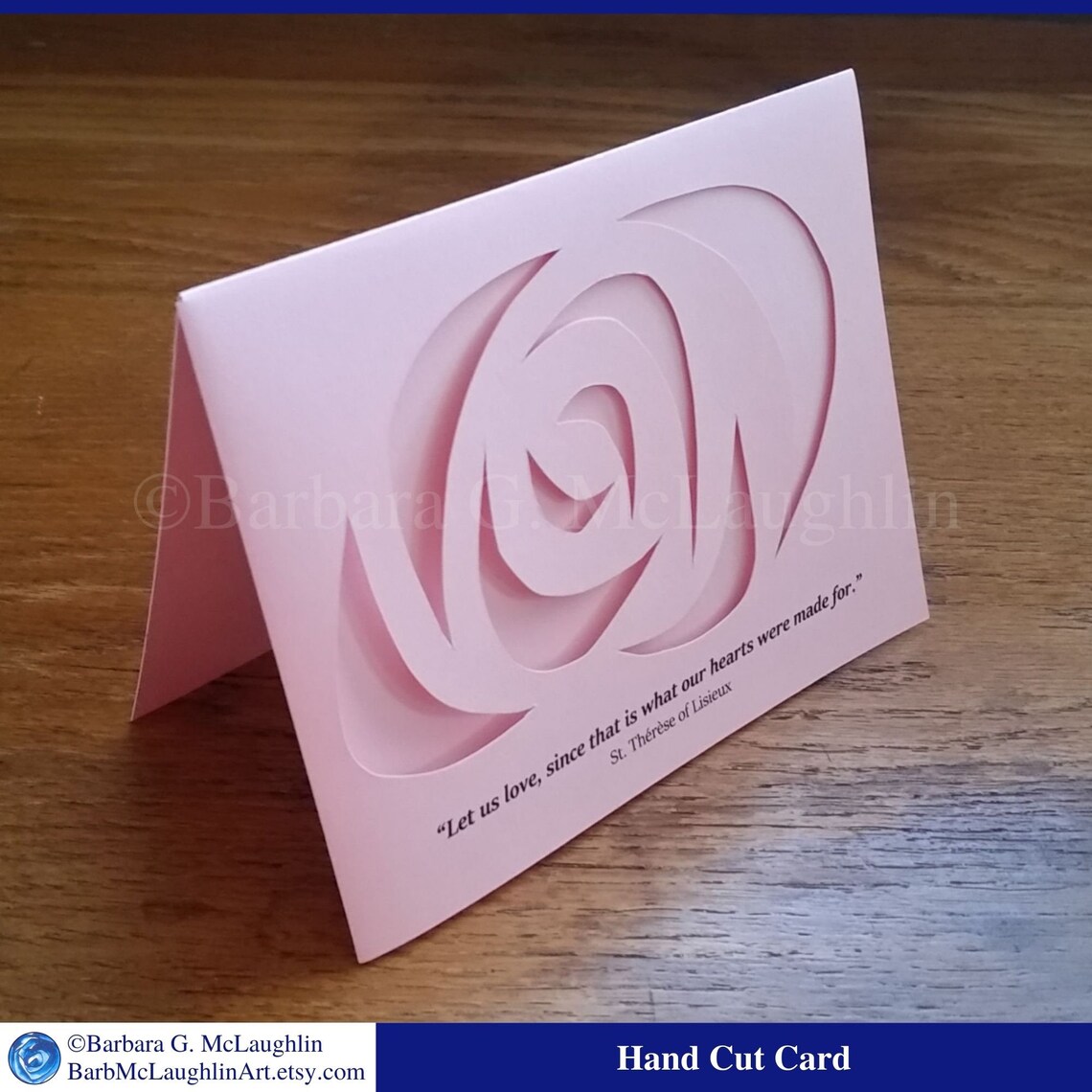 Catholic Card With St Therese of Lisieux Quote. Hand Made Card | Etsy