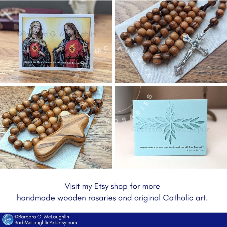 Catholic Holy Cards With Virgin Mary & Hail Mary Prayer First - Etsy