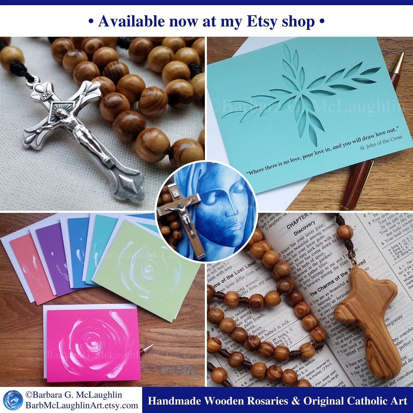 Catholic Card With St Therese of Lisieux Quote. Hand Made Card | Etsy