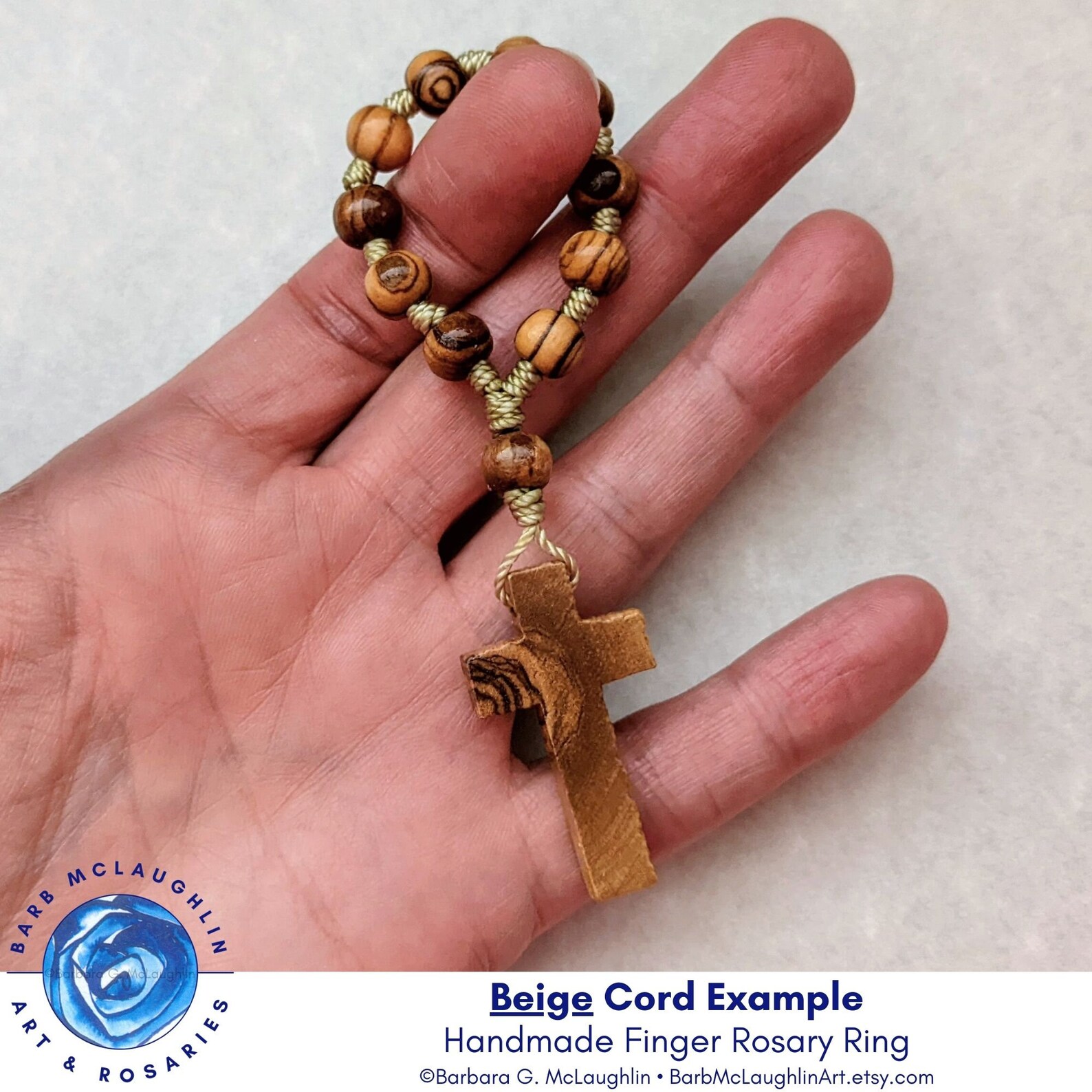 Finger Rosary Ring Set 3 Olive Wood Mini Rosaries Great - Etsy
