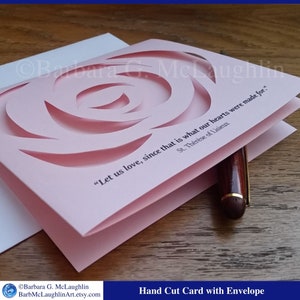 Catholic Card With St Therese of Lisieux Quote. Hand Made Card | Etsy