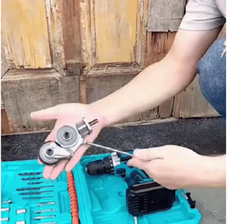 Electric Drill Plate Cutter Metal Sheet Cutting Tool Drill Attachment ...