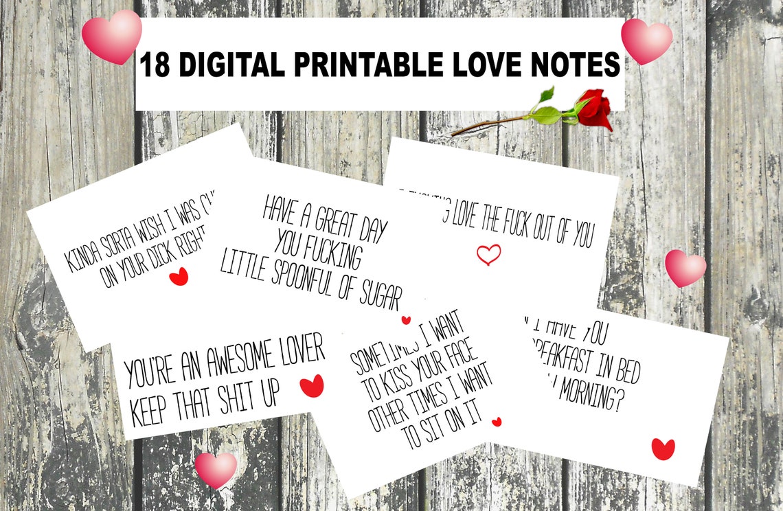 Sexy Love Notes Naughty Love Notes Love Notes for Him | Etsy
