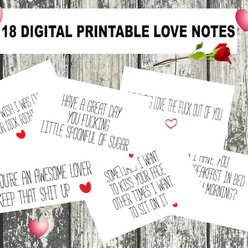 Printable Love Notes Funny Notes for Him - Etsy
