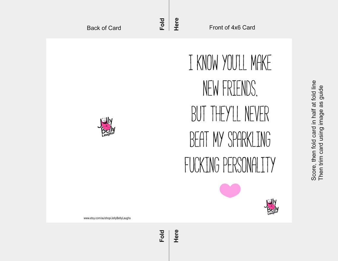 Friend Moving Away Card Friends Going Away Cards Best Friend - Etsy ...