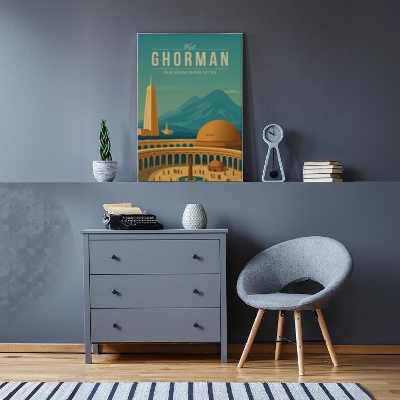 GHORMAN * Galactic Travel Poster * Scenic Sci-fi Wall Art - Etsy