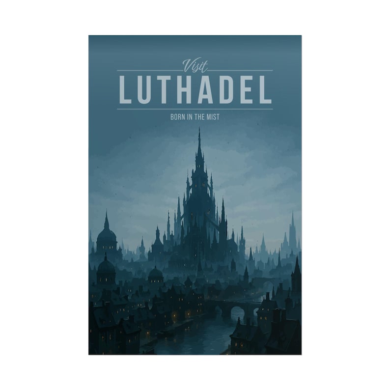 LUTHADEL * Travel Poster * Scenic Fantasy Wall Art - Etsy