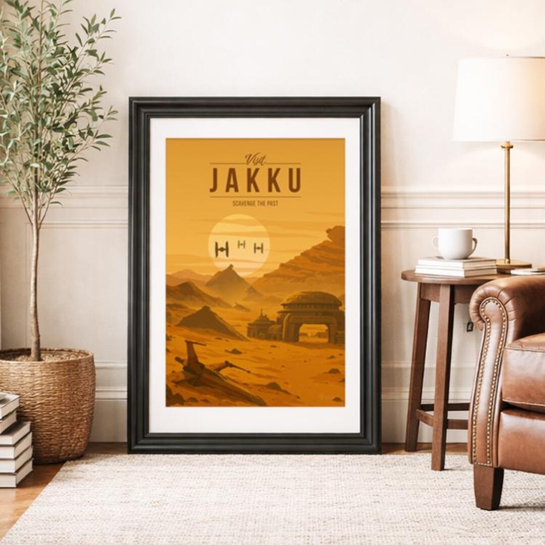 JAKKU * Galactic Travel Poster * Scenic Sci-fi Wall Art - Etsy