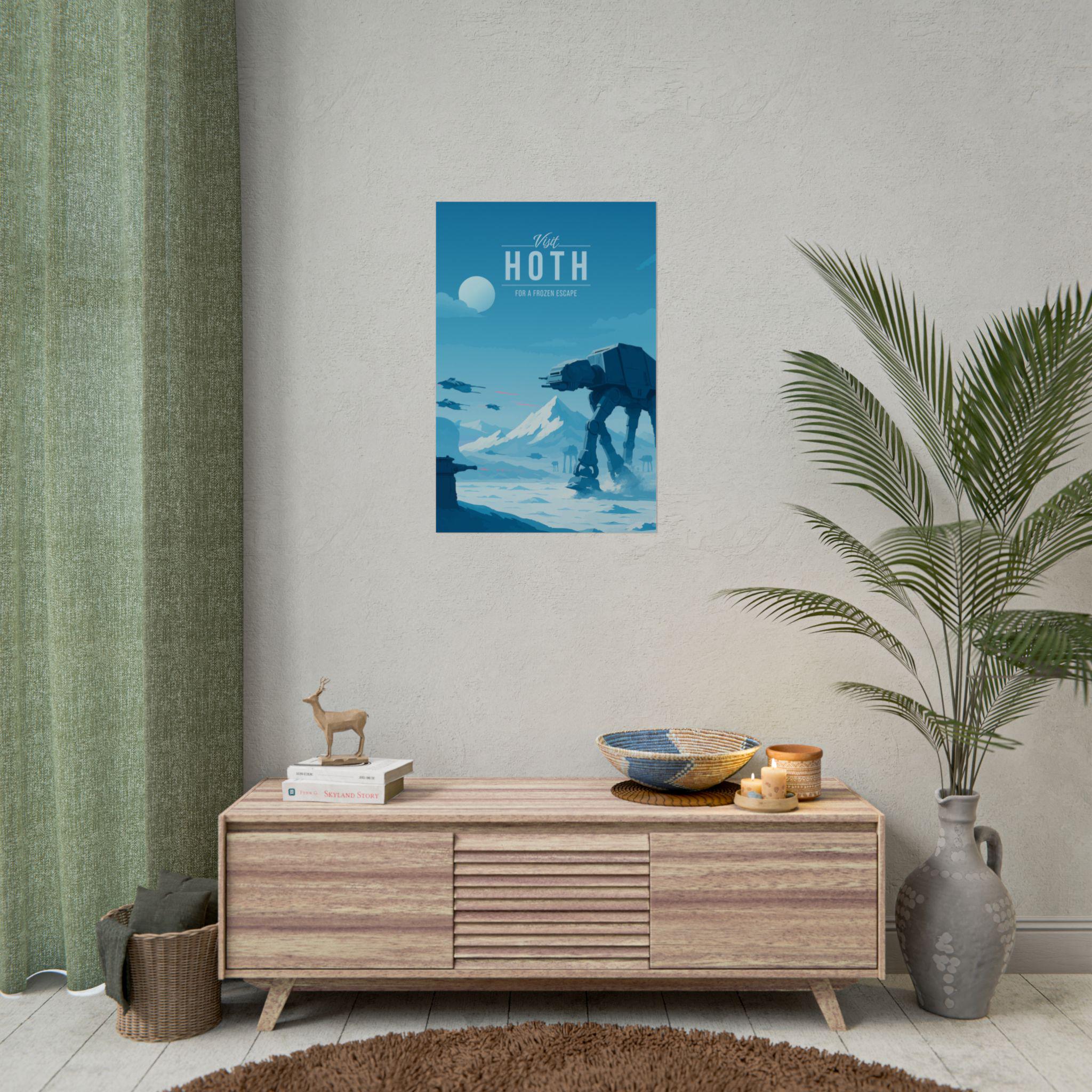 HOTH * Galactic Travel Poster * Scenic Sci-fi Wall Art - Etsy