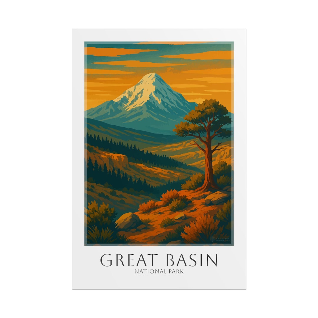 GREAT BASIN * Travel Poster * National Park Wall Art - Etsy