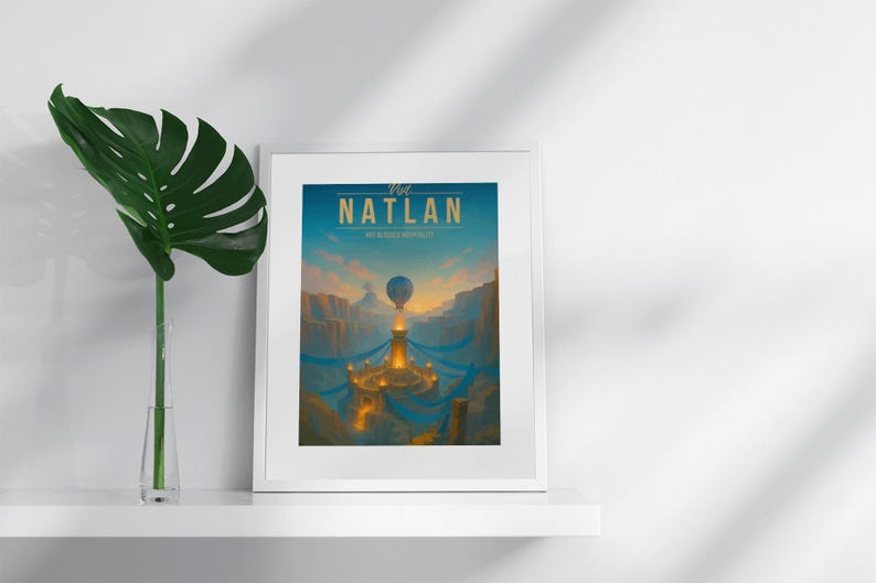 NATLAN * Travel Poster * Impactful Fantasy Wall Art - Etsy