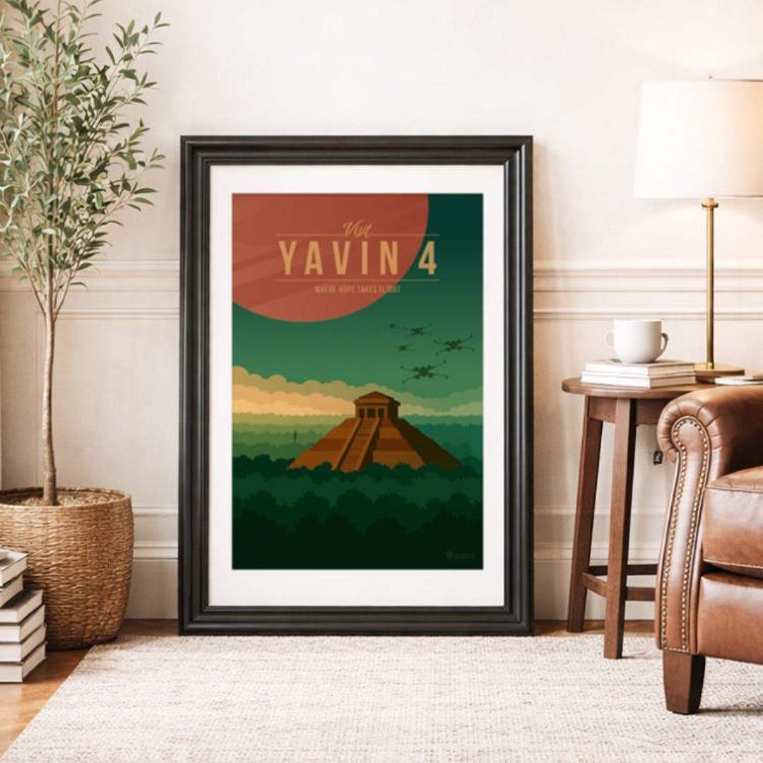 YAVIN 4 * Galactic Travel Poster * Scenic Sci-fi Wall Art - Etsy