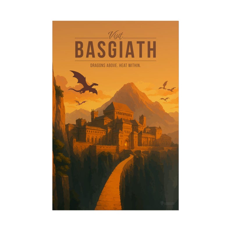 BASGIATH * Travel Poster * Scenic Fantasy Wall Art - Etsy