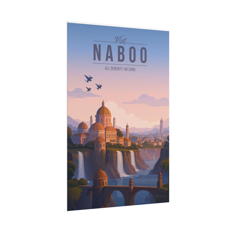 NABOO * Galactic Travel Poster * Scenic Sci-fi Wall Art - Etsy