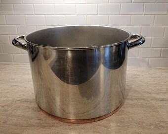 Revere Ware 16 QT 83 Rome NY 1801 Copper Bottom Stock Pot With Lid ...
