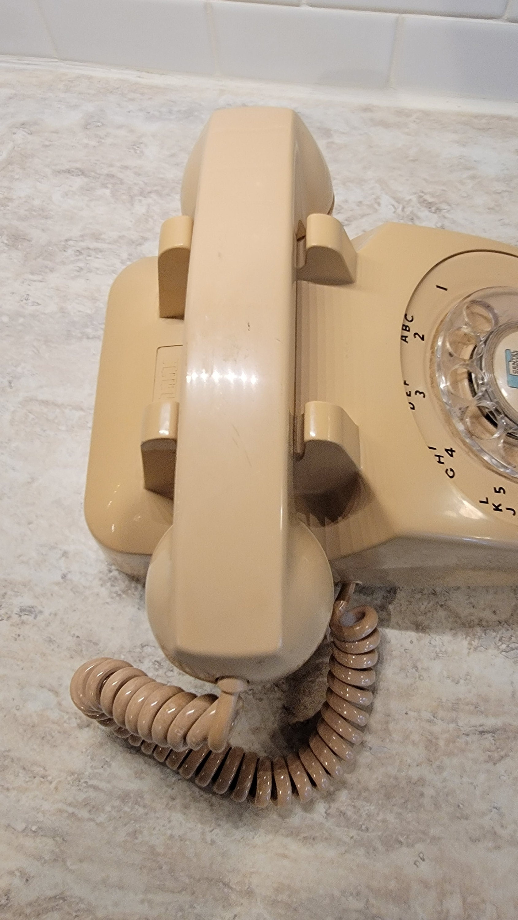 Vintage ITT Rotary Cream Colored Phone, Non Working Condition - Etsy