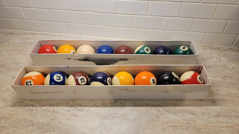Pool Balls, Billard Balls From the 1990s, Vintage Pool Billard Balls - Etsy