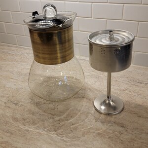 Vintage Glass Handcraft Percmaster 1950s Percolator, Vintage Glass ...