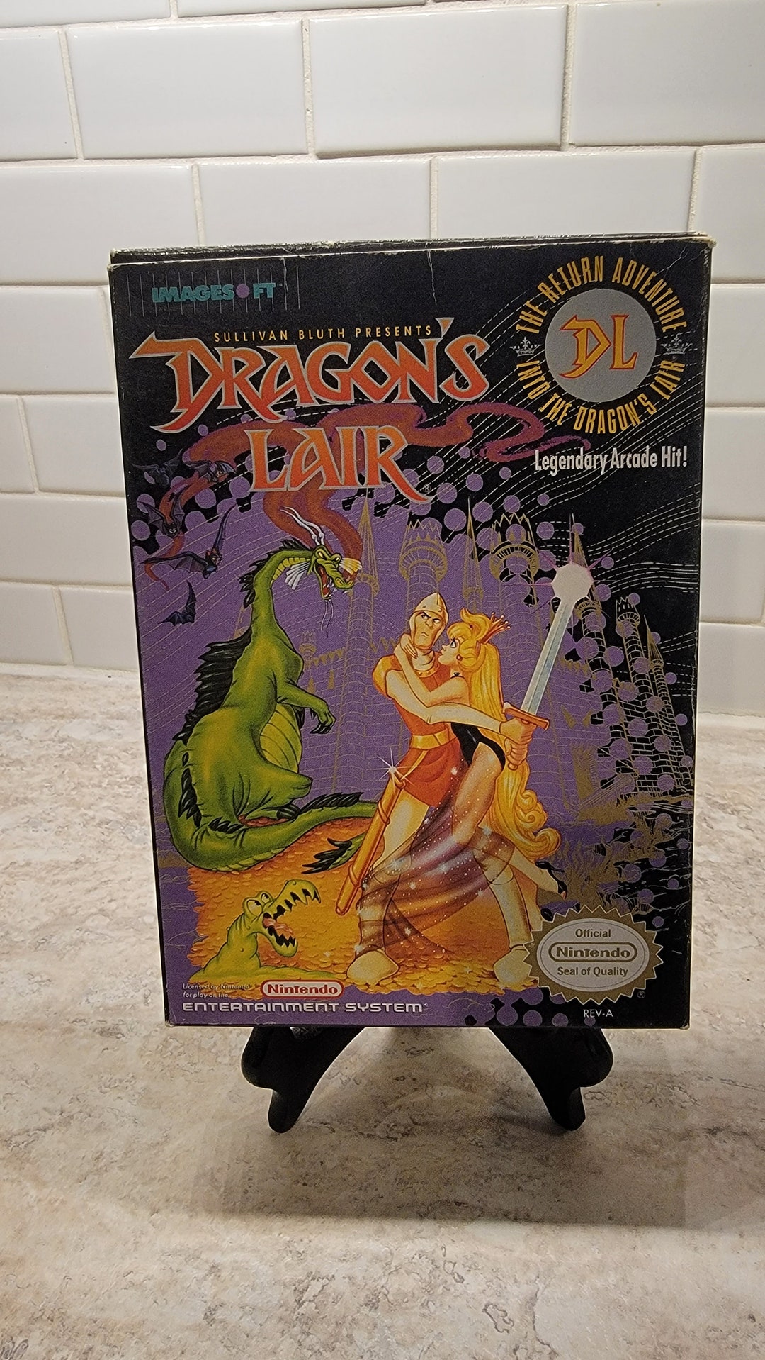 Original NES Dragons Lair Nintendo Entertainment System Video Game NES ...
