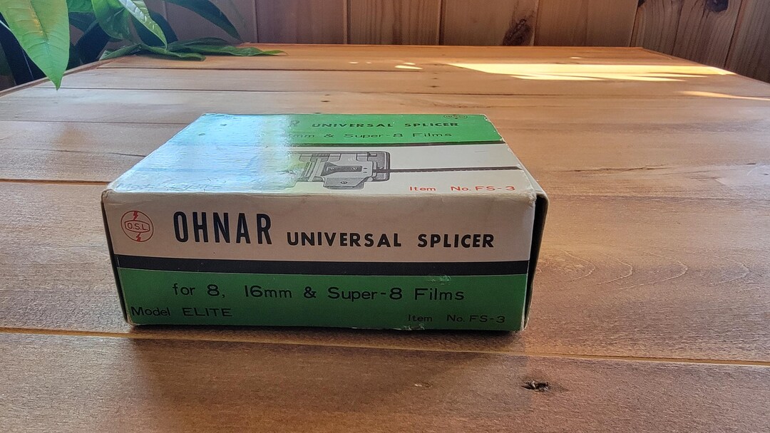 Vintage Ohnar Model Vanguard Universal Film Splicer Made in Japan, Super 8mm Film Splicer ...