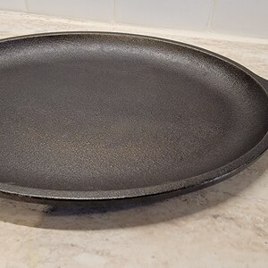 Lodge Cast Iron Oval OS2 Pan Seasoned ,frying Pan, Cast Iron Sizzler ...