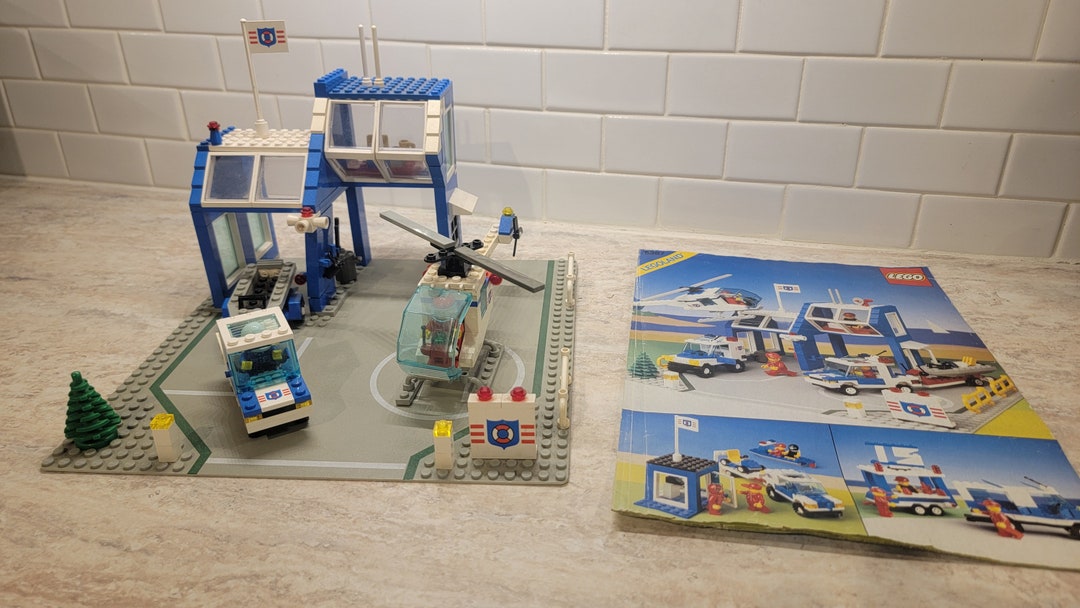Vintage LEGO Coastguard Coastal Rescue Base 1989 Near Complete W ...