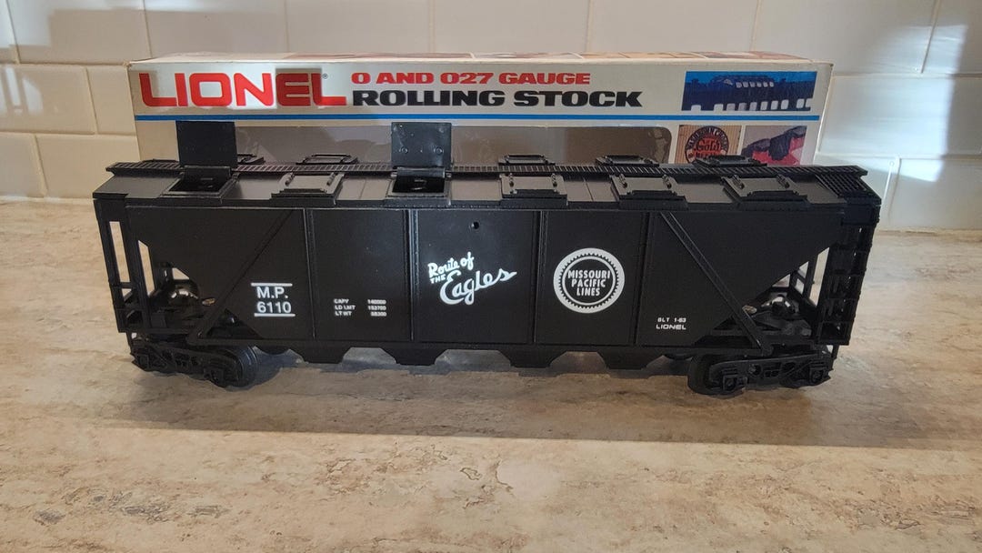 Vintage Lionel Train Car, Lionel Missouri Pacific Bay Quad Coal Hopper ...
