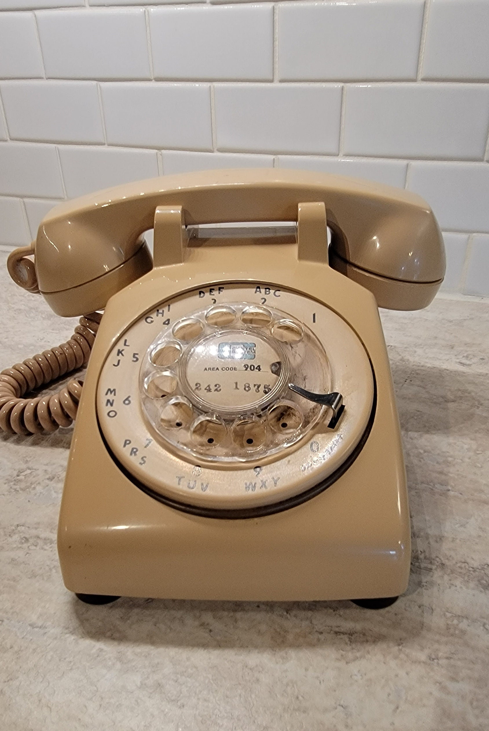 Vintage ITT Rotary Cream Colored Phone, Non Working Condition - Etsy