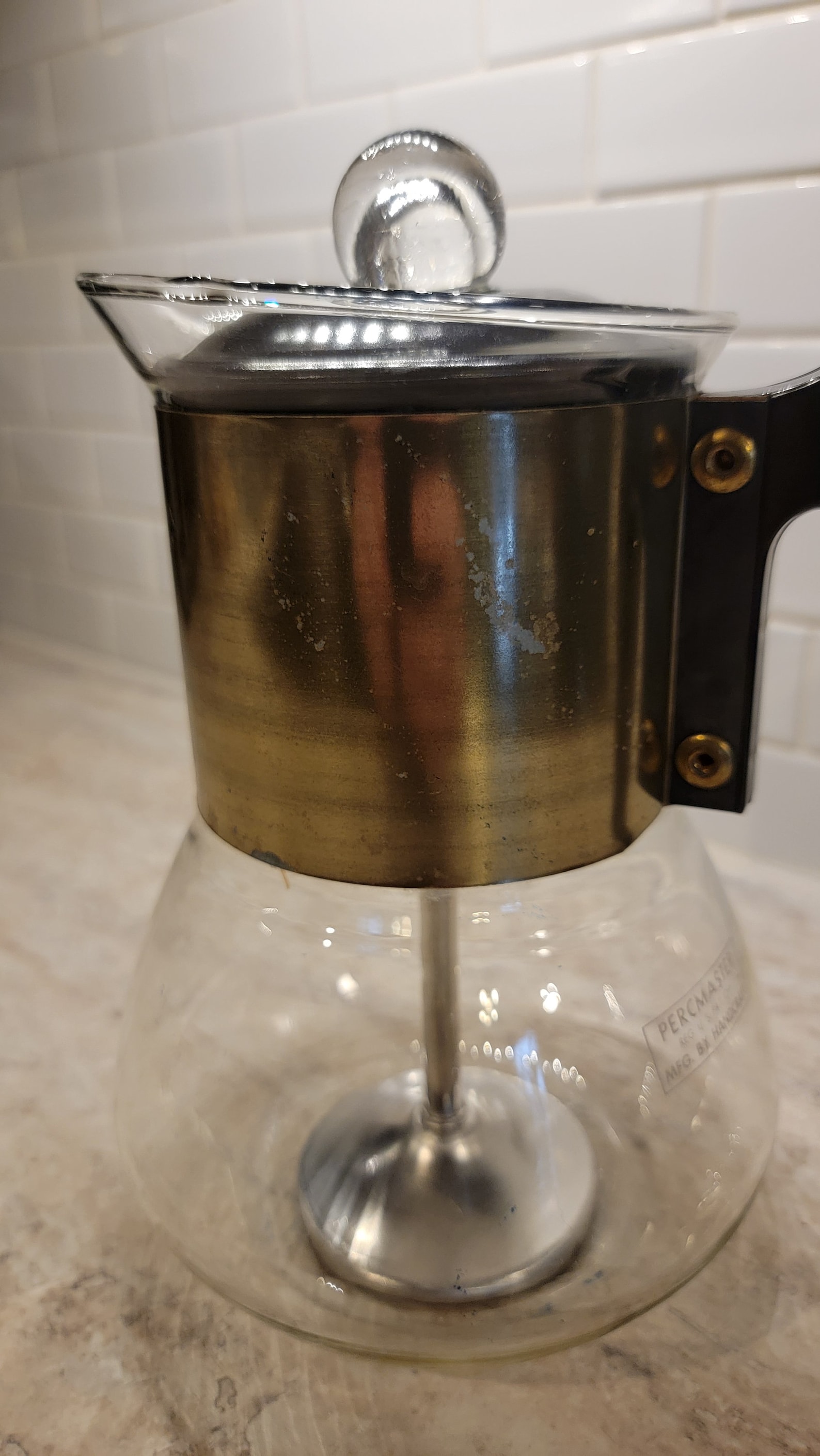 Vintage Glass Handcraft Percmaster 1950s Percolator, Vintage Glass ...