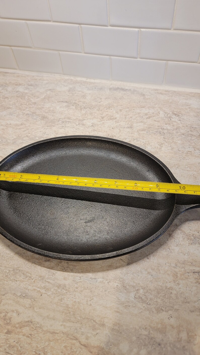 Lodge Cast Iron Oval OS2 Pan Seasoned ,frying Pan, Cast Iron Sizzler ...