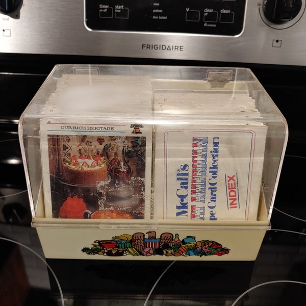 Vintage Recipe Box - Etsy