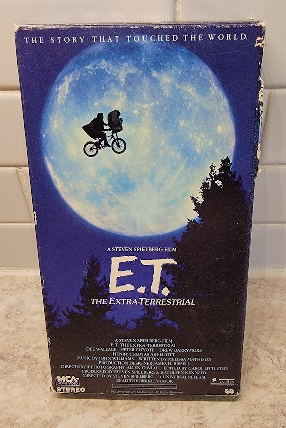 ET the Extra Terrestrial VHS Steven Spielberg Steven - Etsy