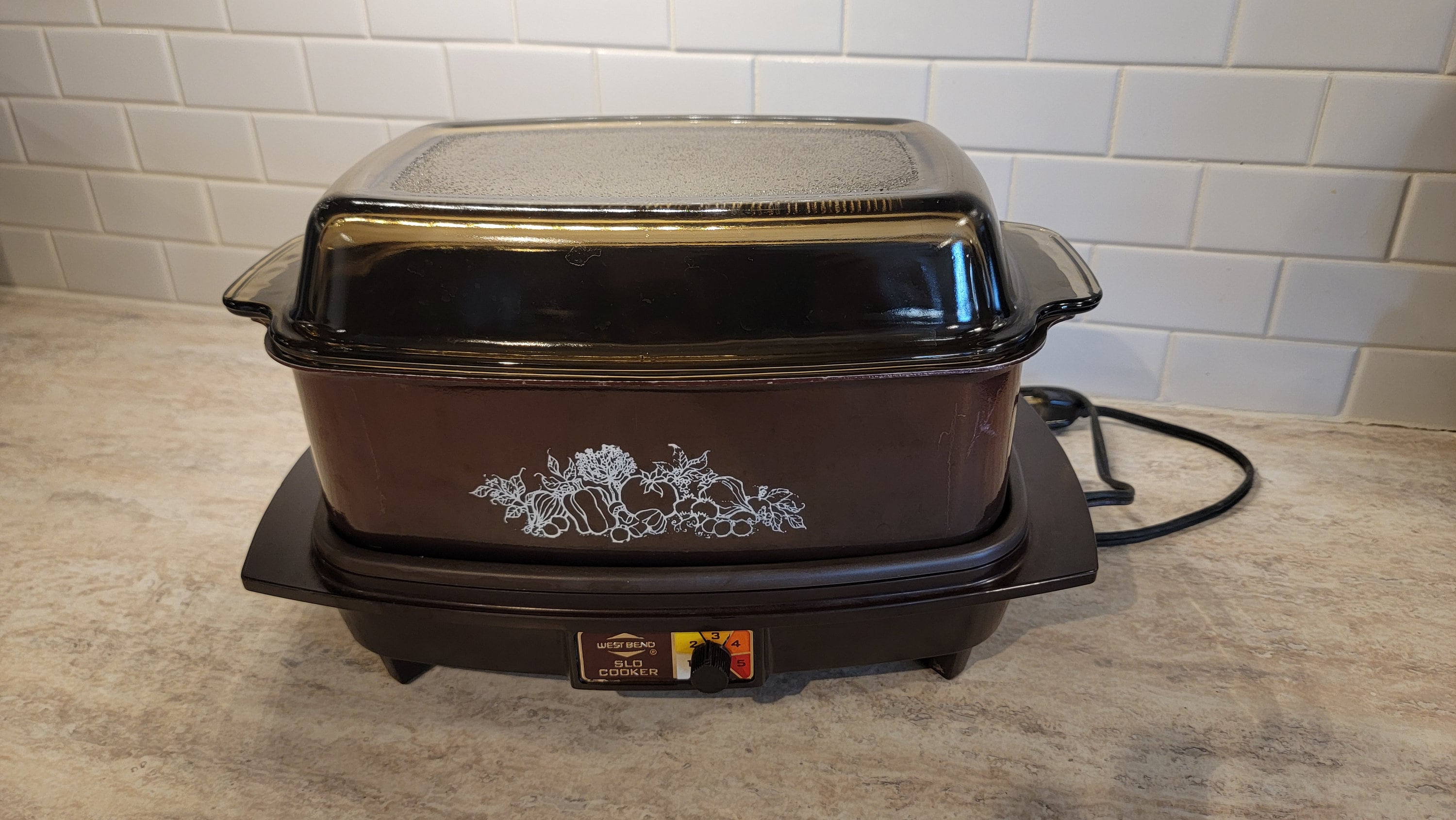 Vintage West Bend Slow-cooker Autumn Brown 4 Quart Automatic Cooker ...