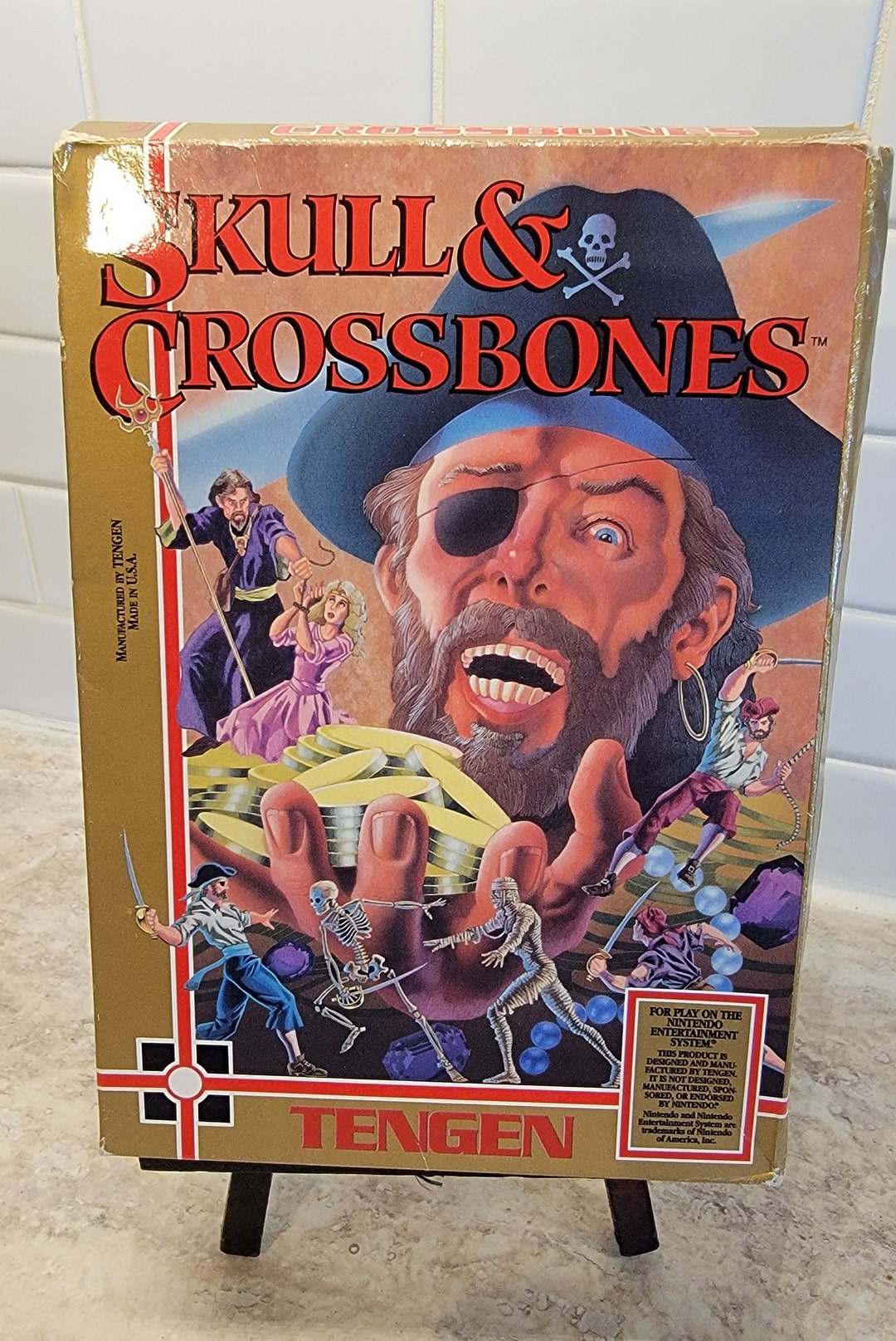 Vintage NES Nintendo Skull & Crossbones Video Game With Original Box - Etsy