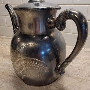 The Acme Silver Plate Company of Boston Tea Set, Teapot, Creamer, and ...