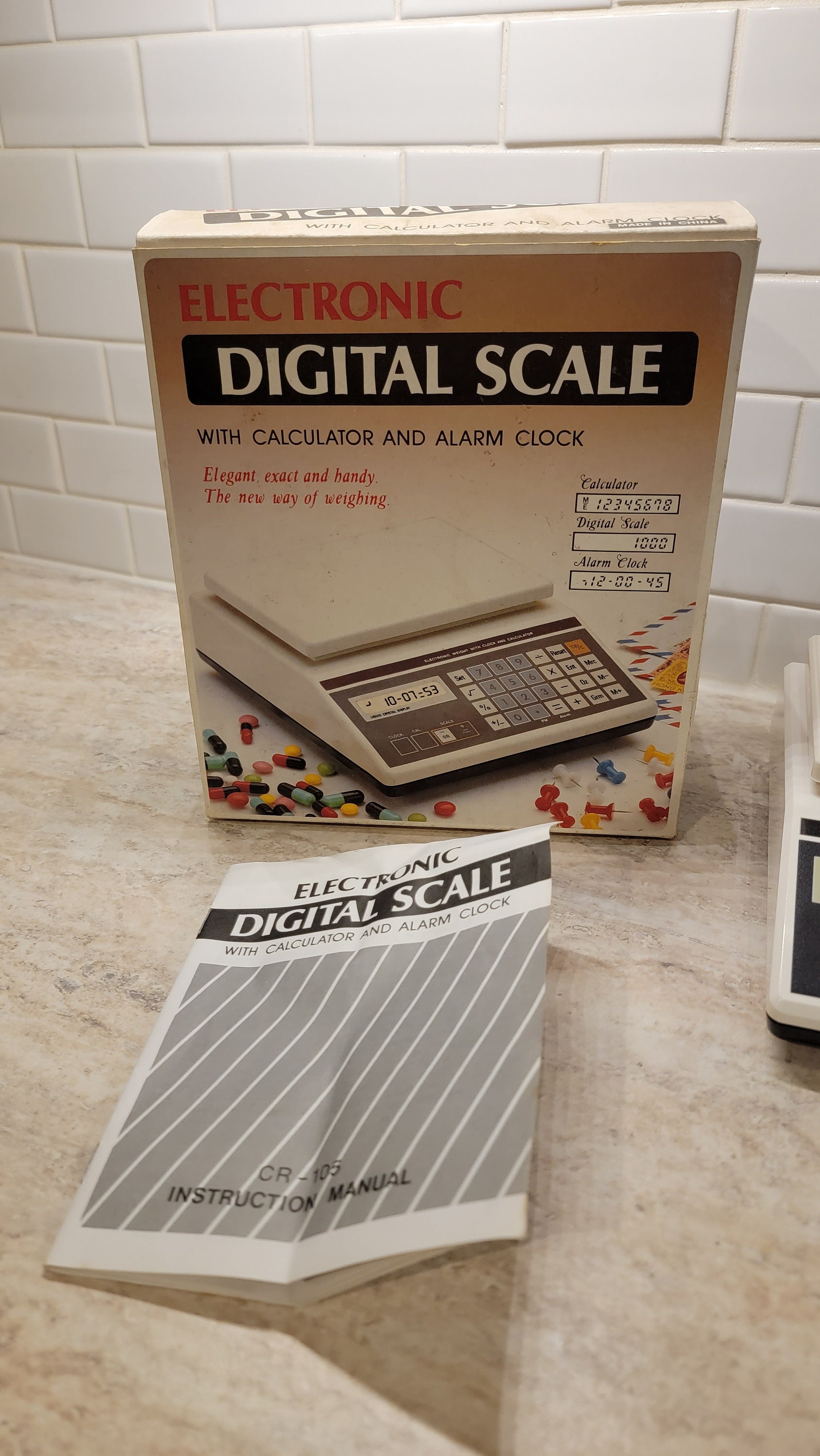 Vintage Electronic Digital Scale With Clock and Calculator - Etsy