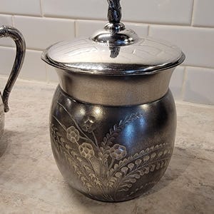 The Acme Silver Plate Company of Boston Tea Set, Teapot, Creamer, and ...