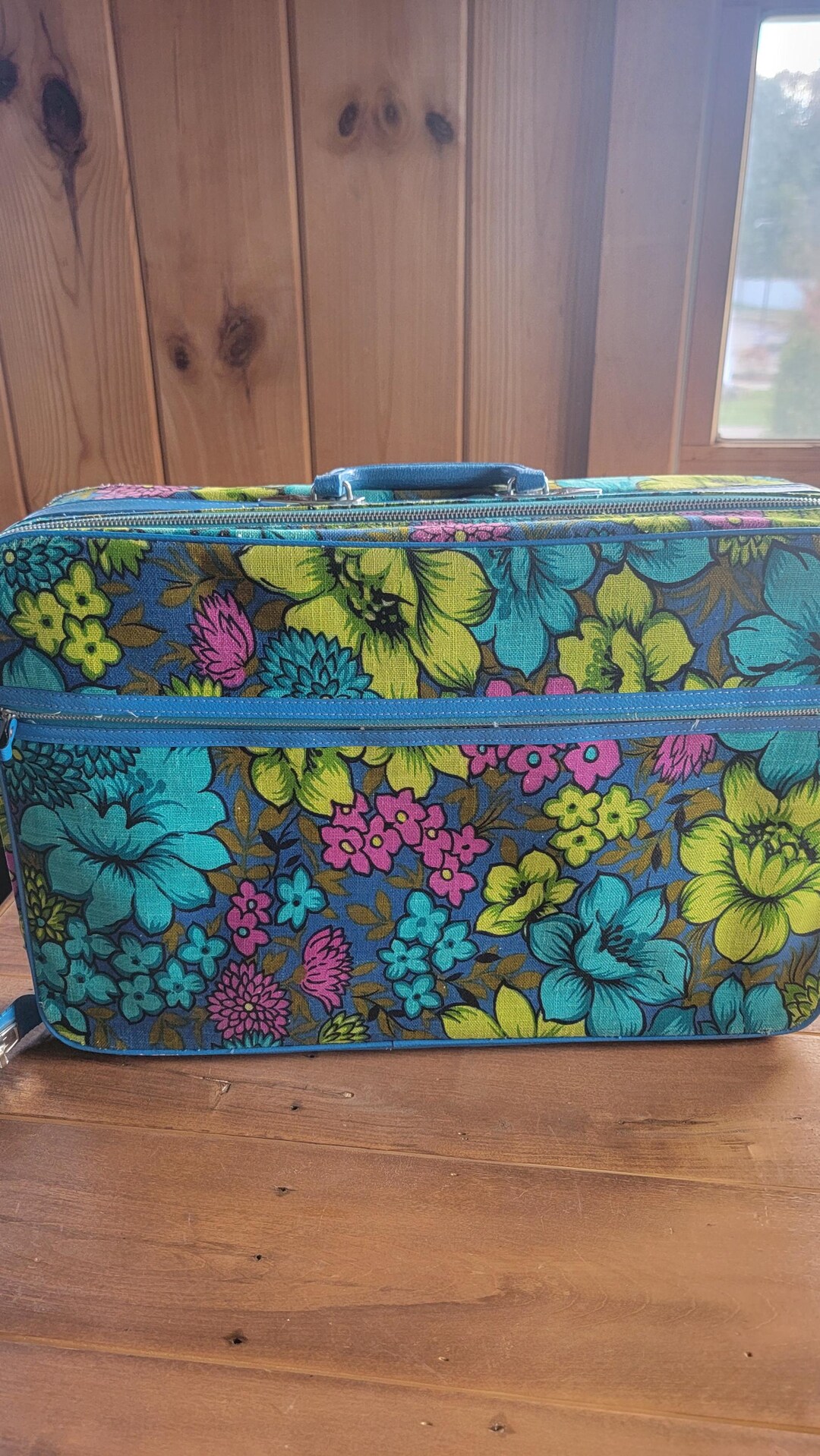 Vintage Bantam Travelware Floral Suitcase, Retro 1960s Bantam Luggage ...