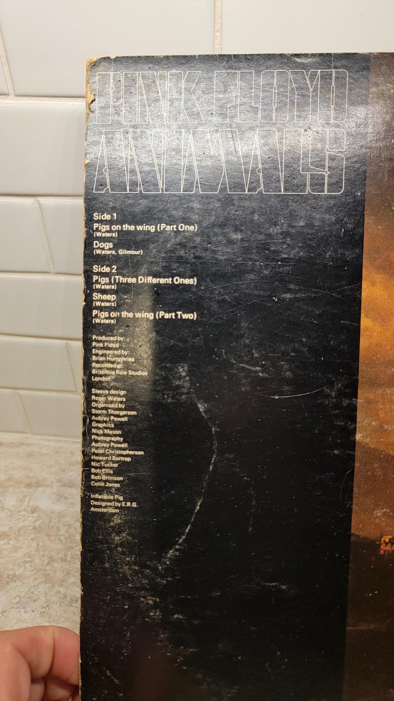 Vintage 1977 Pink Floyd Animals Vinyl Record, Pink Floyd Record - Etsy