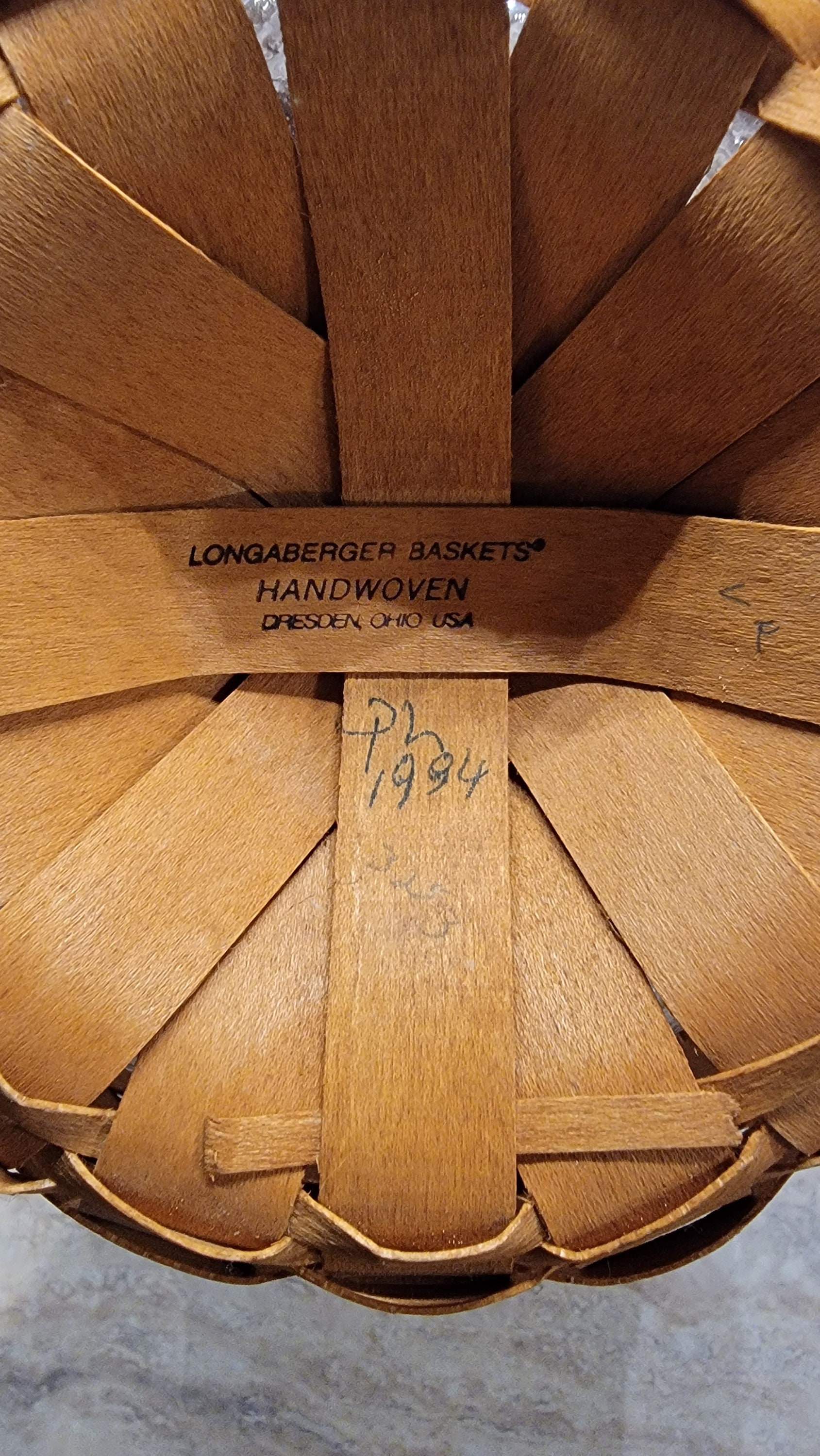 Vintage Longaberger 1994 Handwoven Basket - Etsy