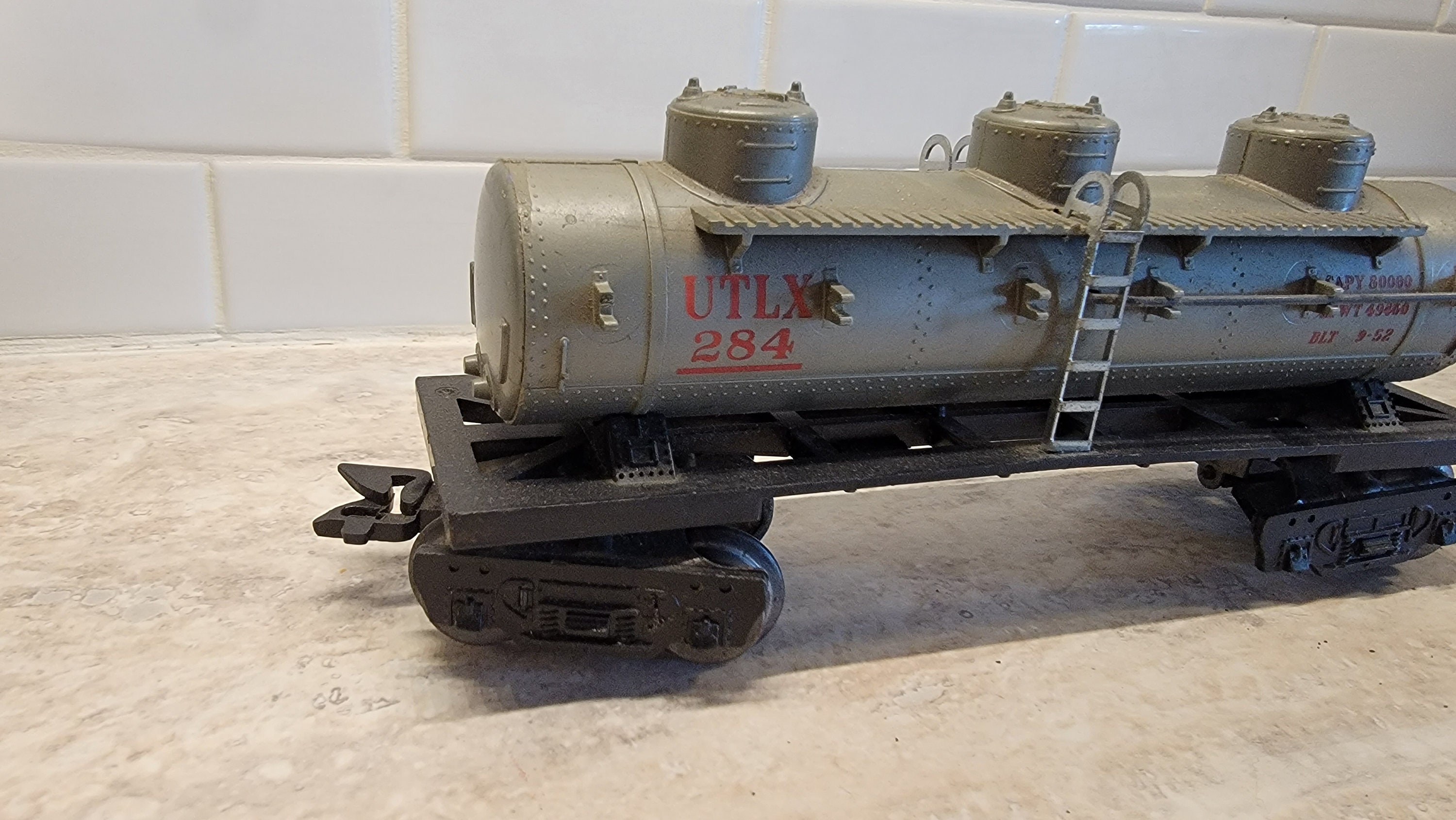 Vintage Marx Toy Train Utlx 284 Three Dome Tank Car - Etsy