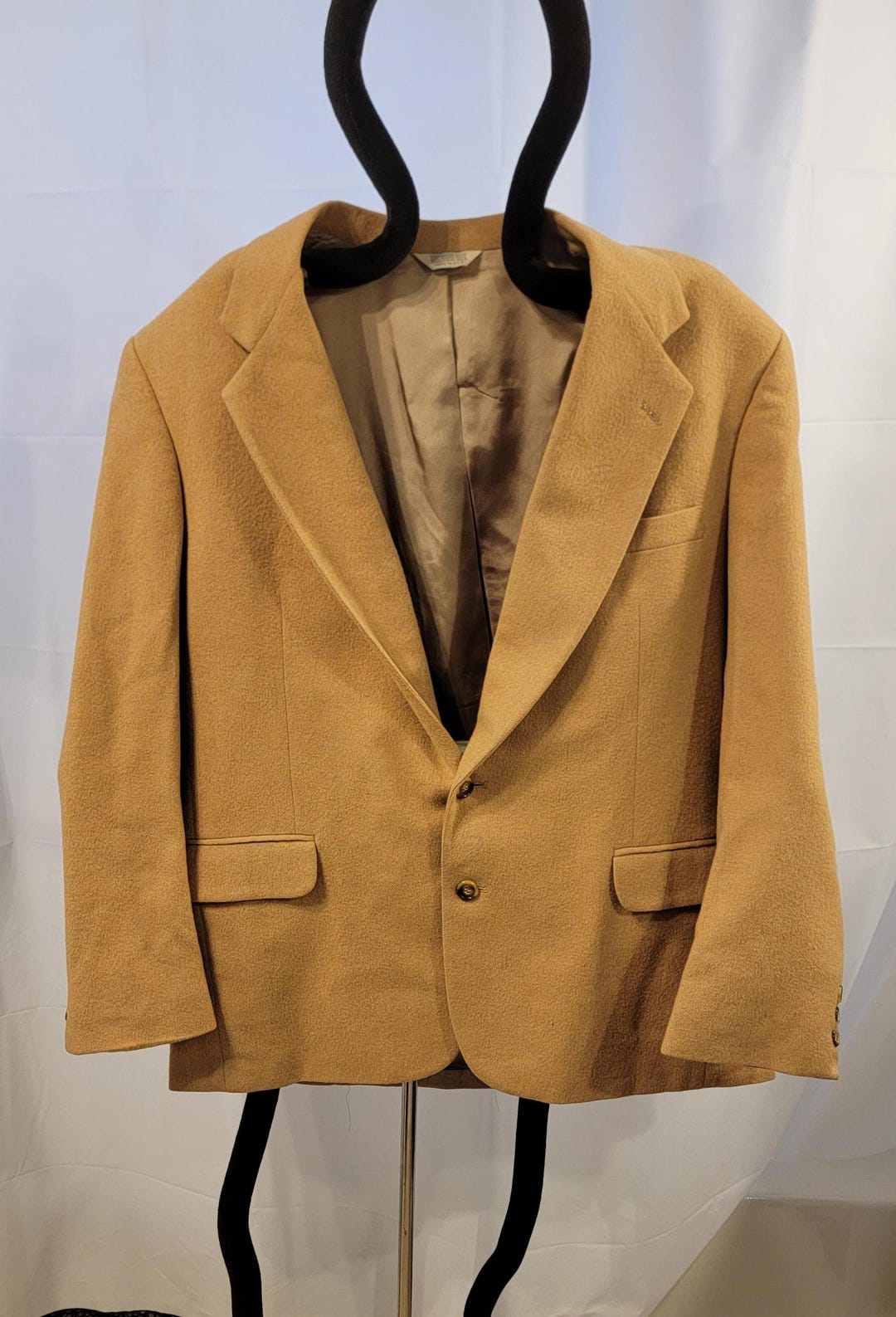 Vintage Mens Camel Hair Suit Coat/ Blazer, 44R Men's Cameal Hair Suit ...