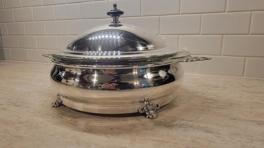 Vintage Pyrex Silver Plated Casserole Dish - Etsy