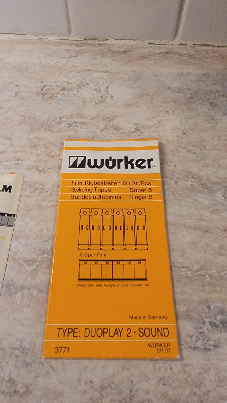 Vintage Wurker Super 8mm Film Splicer With Splicing Tape - Etsy