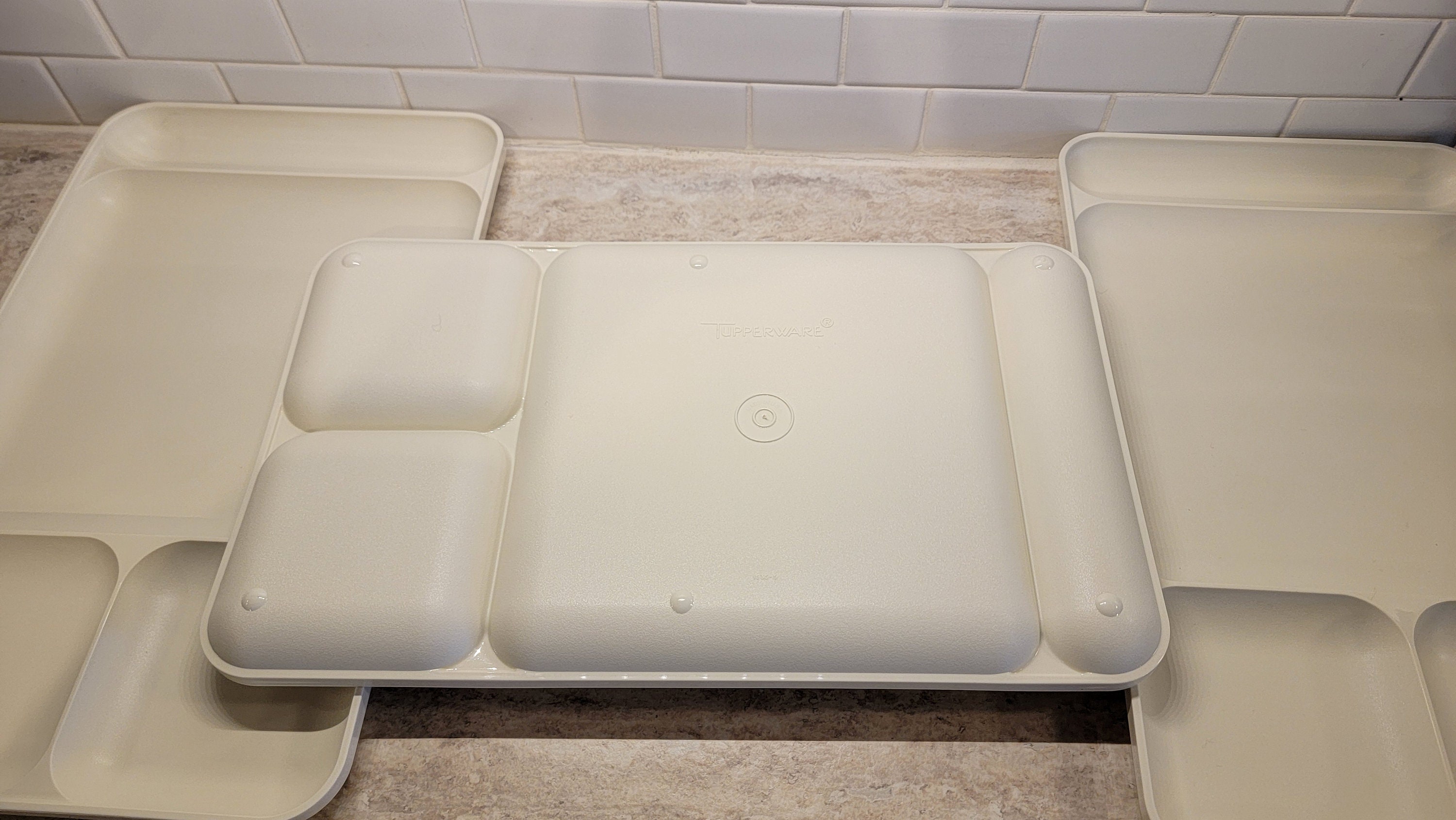 Vintage Tupperware Trays Divided Food Lunch,dinner Trays - Etsy
